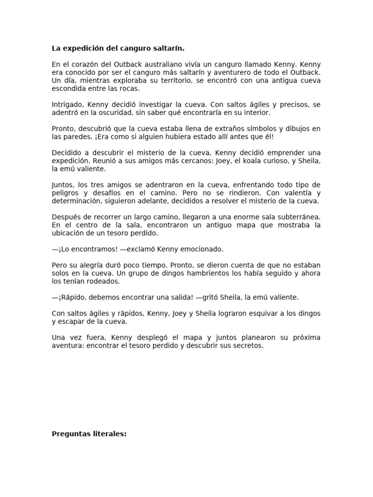 La Expedición Del Canguro Saltarín | PDF | Ciencias sociales | Libros ...