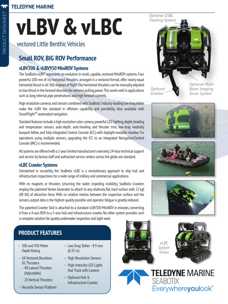 SeaBotix vLBV300 Data Sheet-2021 | PDF