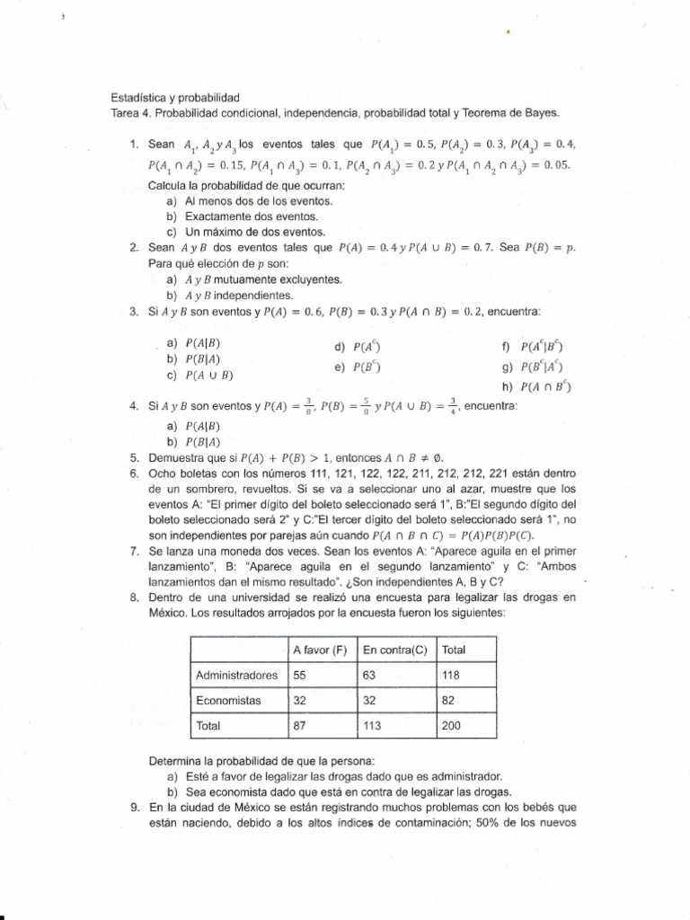 Ejercicios Resueltos de Probabilidad | PDF