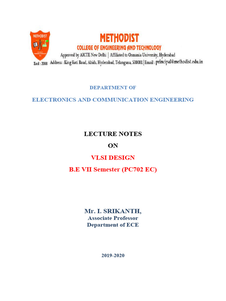 Vlsi Notes | PDF