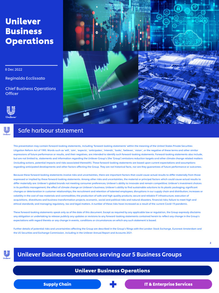Investor Event - UL BUSINESS OPERATIONS Presentation - FINAL | PDF ...
