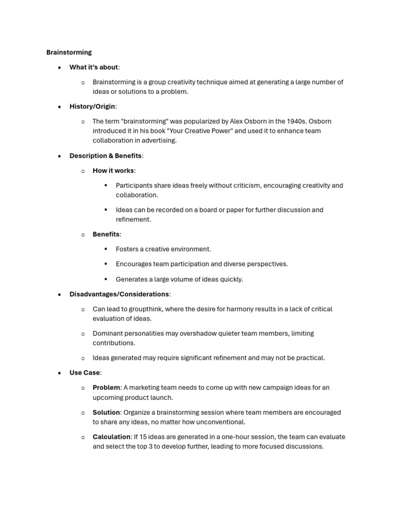 Commonly Used Tools and Techniques | PDF