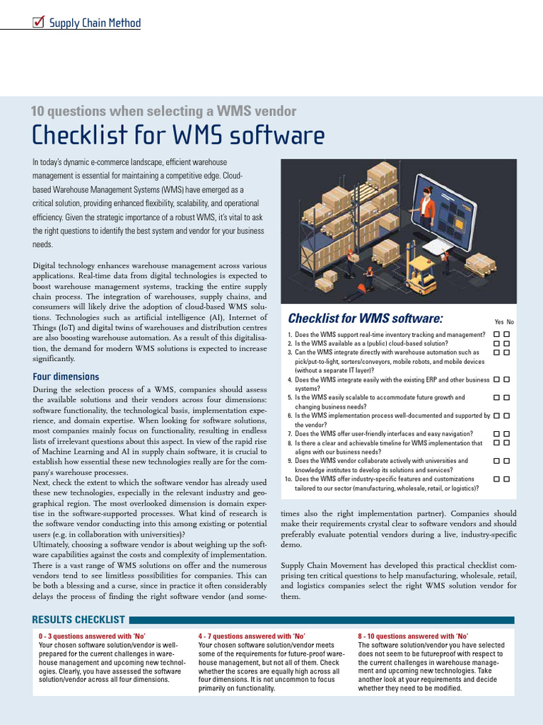 Checklist-for-WMS-software | PDF
