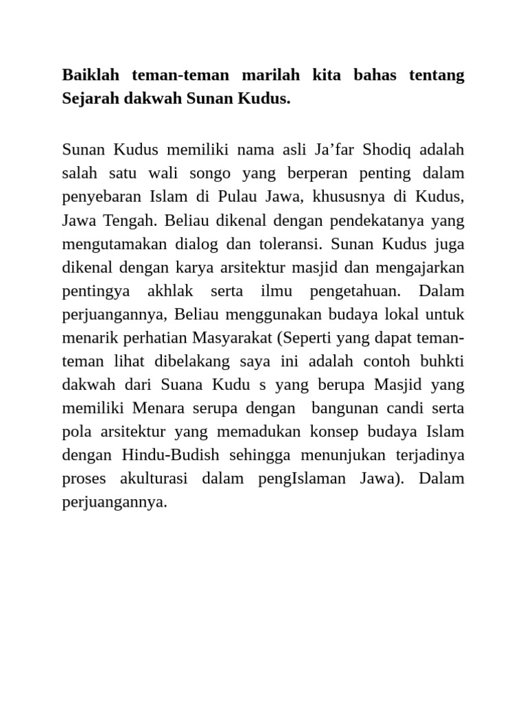 Sunan Kudus | PDF