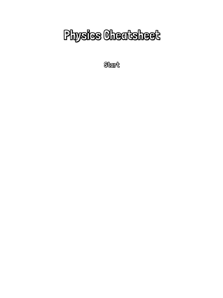 Physics Notes 2023 | PDF