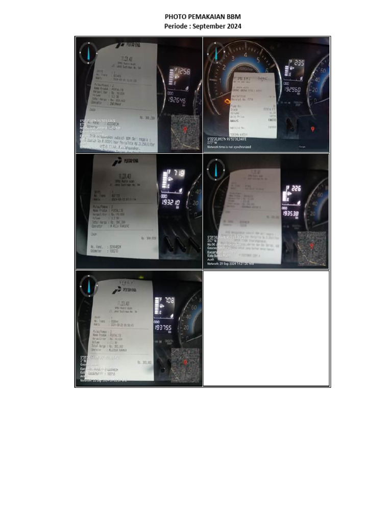 Struk BBM Sept 2024 | PDF