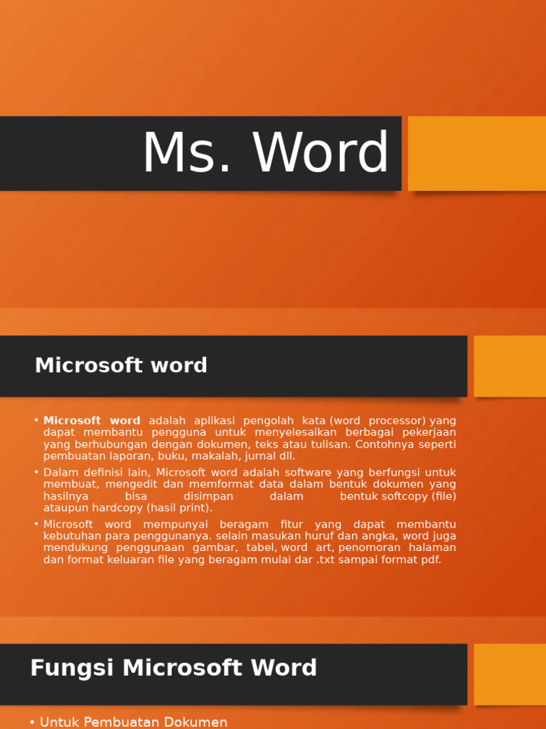 Materi Ms. Word | PDF
