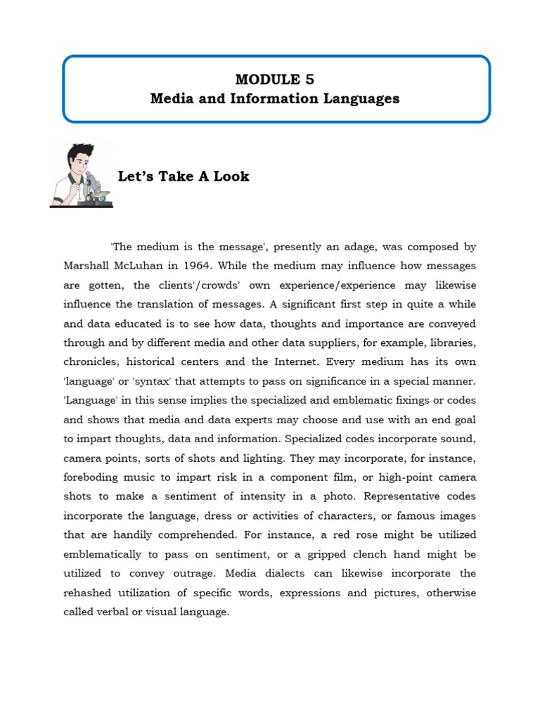 MIL MODULE 5 M.I.LANGUAGES New JOHN ANINO | PDF