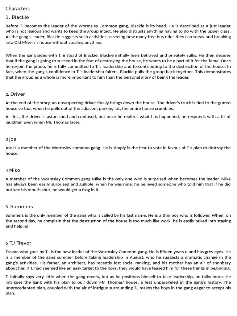 The Destructors | PDF