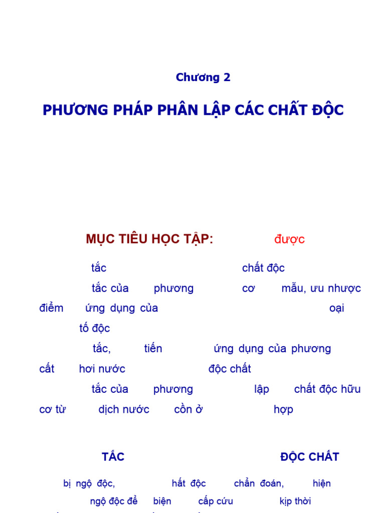 Bai 2 PP Phan Lap Cac Chat Doc Hang | PDF