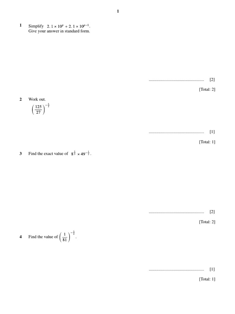 Mathematic Questions Basic Numbers | PDF
