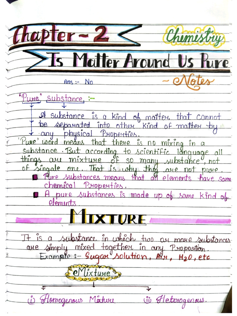 class 9 science chapter 2 handwritten notes ? | PDF