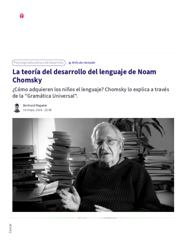 La Teoría Del Desarrollo Del Lenguaje de Noam Chomsky | PDF