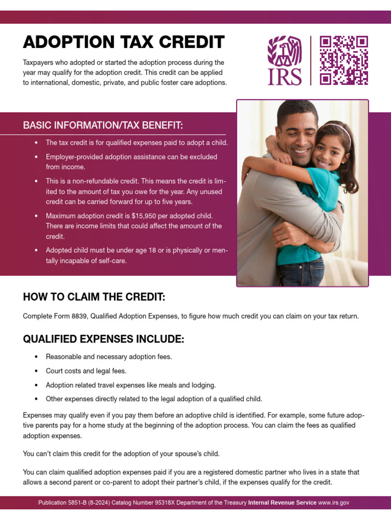 Adoption Tax Credit: Basic Information/Tax Benefit | PDF