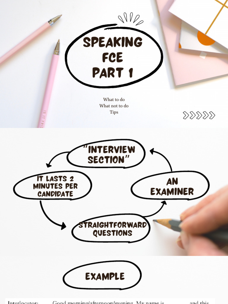 Speaking Fce Part 1 | PDF