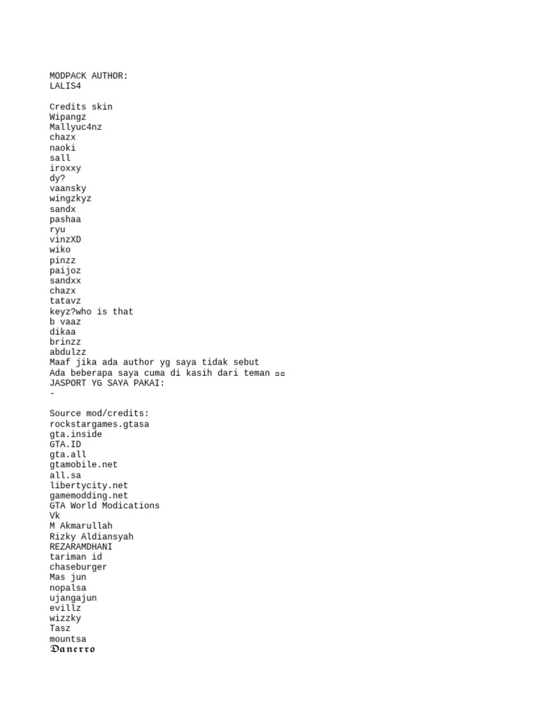 Credits | PDF