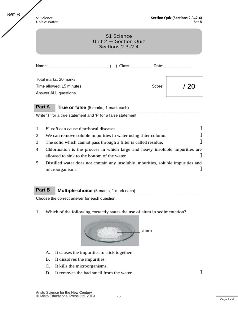 Scicent SQ U2 3-4 SetB Final e | PDF