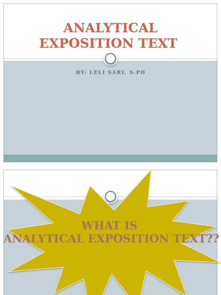 Understanding Analytical Exposition Text | PDF | Science & Mathematics ...