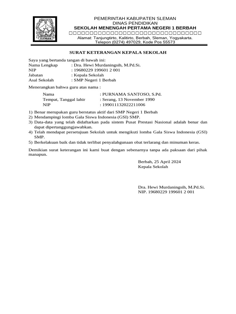 SK Pendamping GSI 2024 | PDF