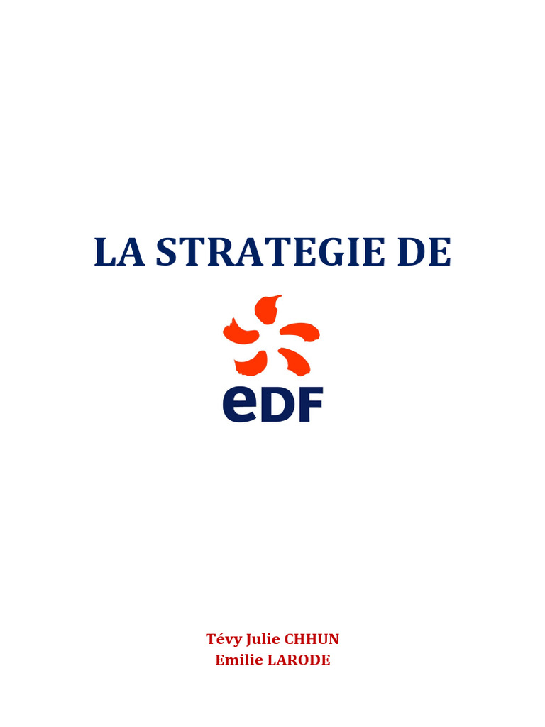 Strategie EDF | PDF