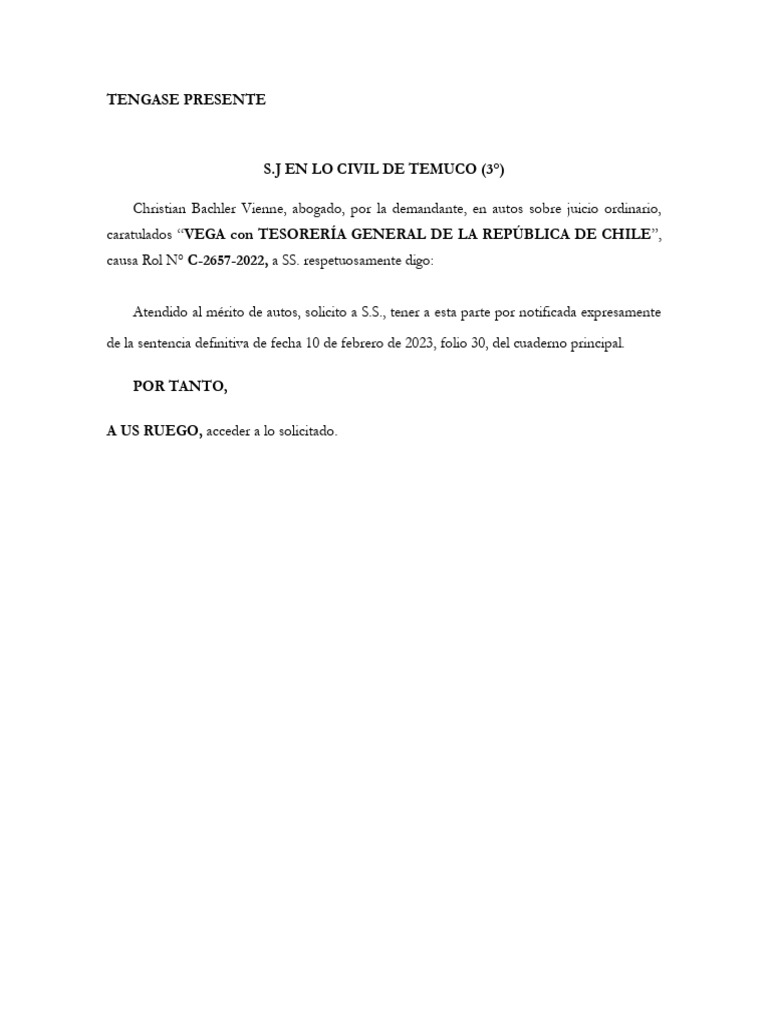 Tengase Presente | PDF