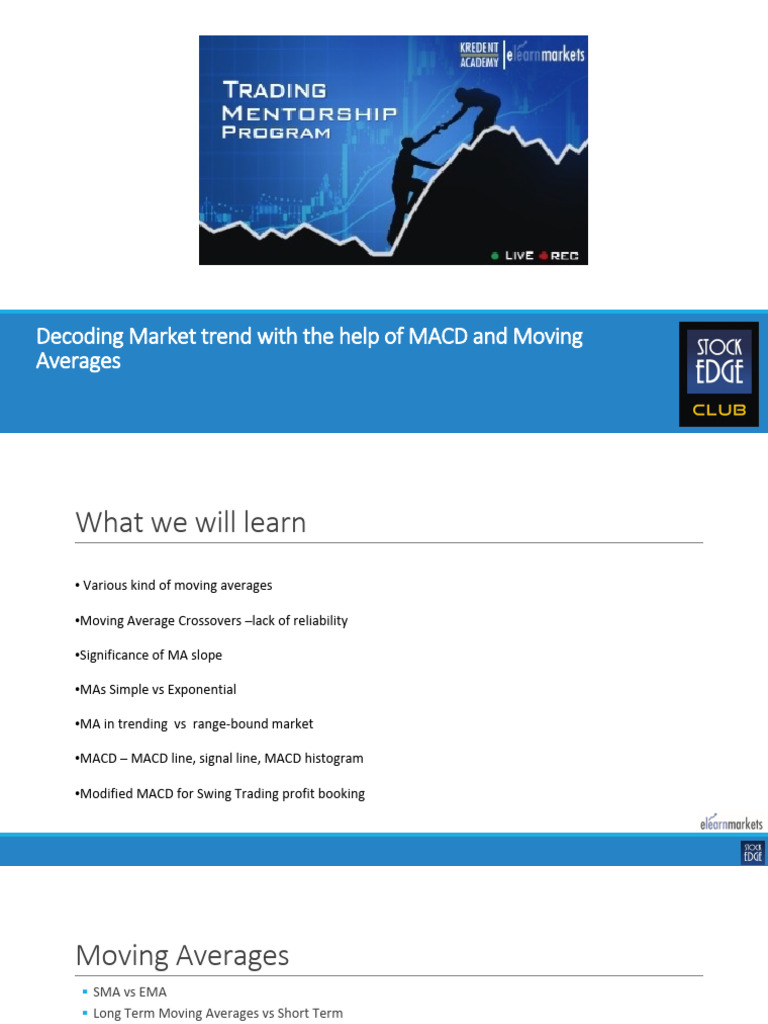 Decoding Market trend with the help of MACD and Moving Averages | PDF Decoding Market trend with the help of MACD and Moving Averages | PDF