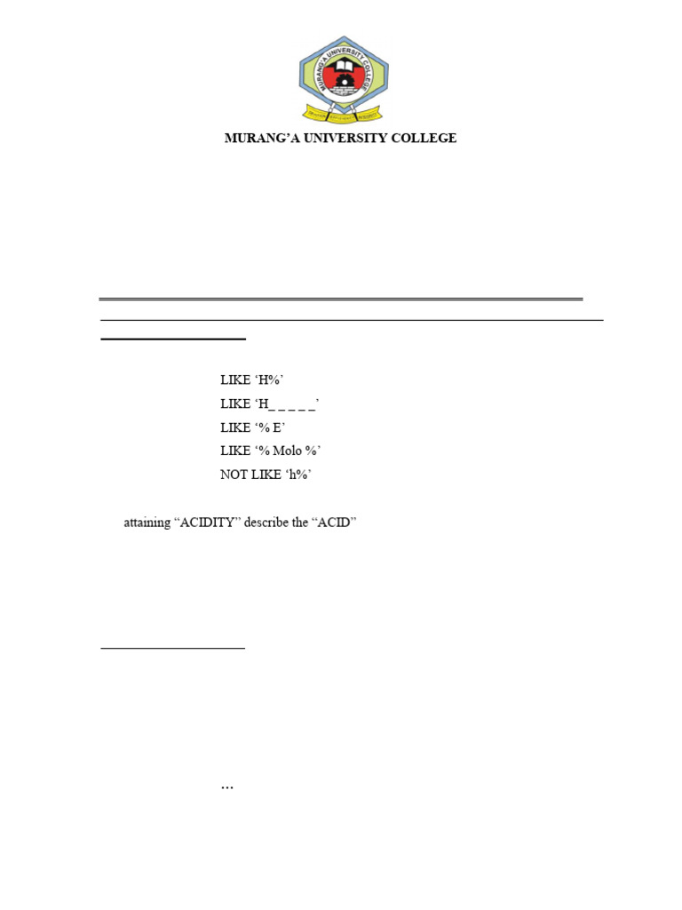 Advanced Database Management Exam Guide Pdf Sql Information