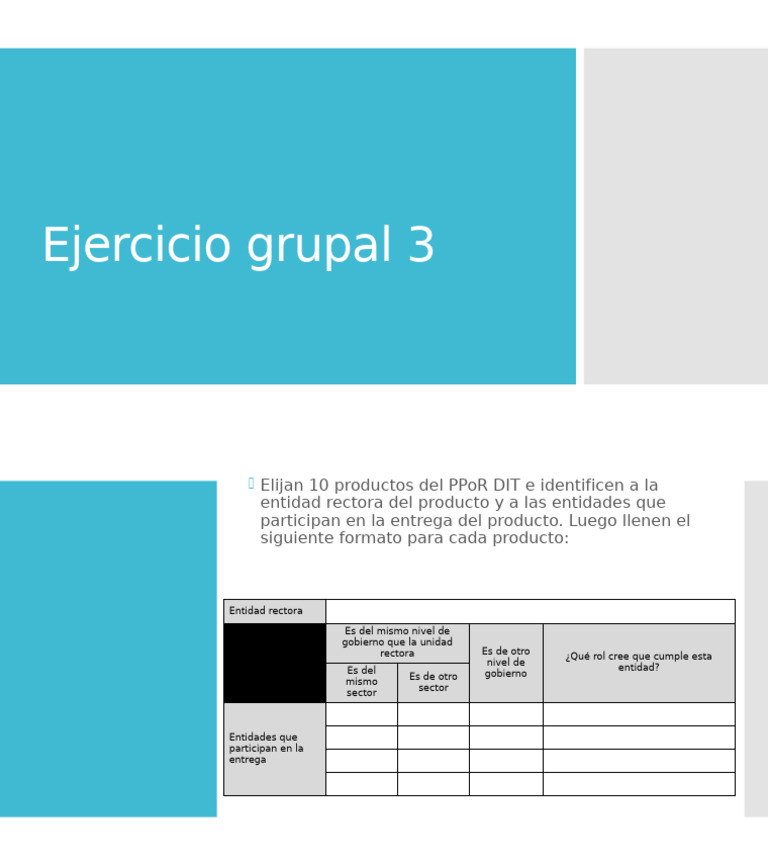 Ejercicio Grupal 3 | PDF