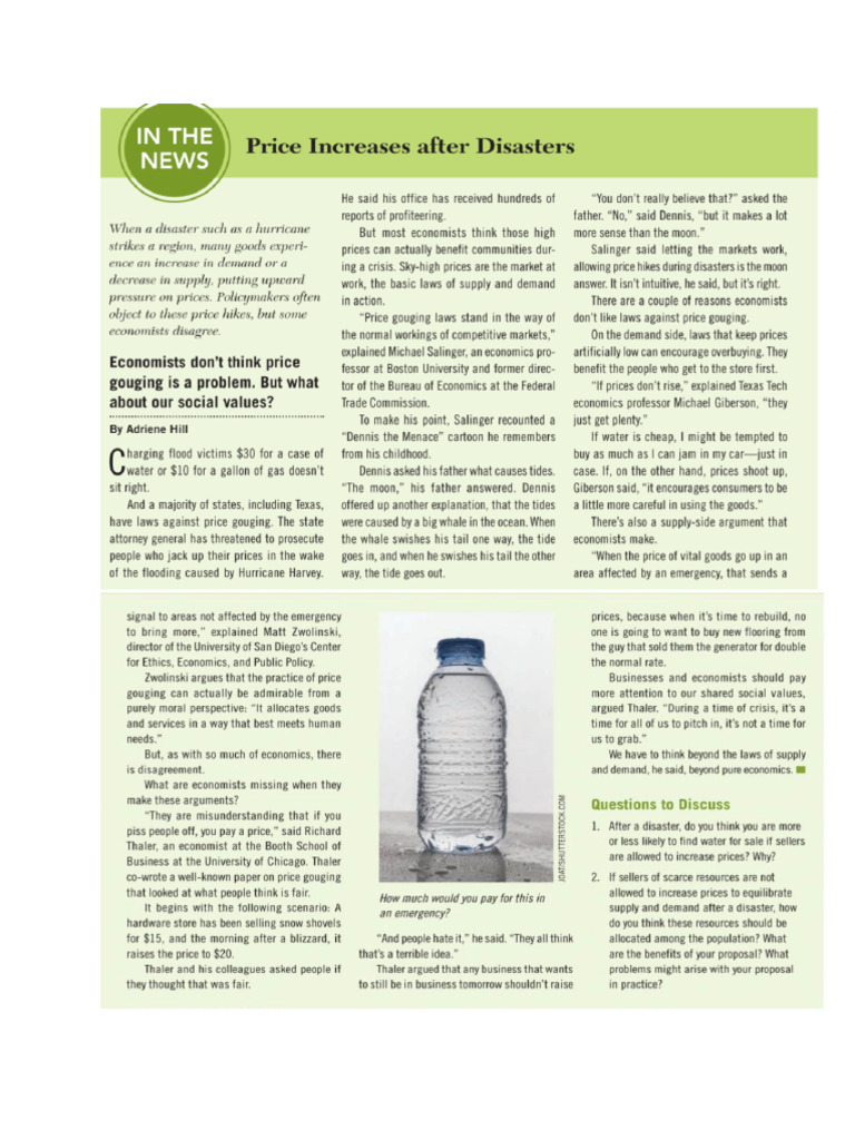 Case Study - Price Gouging | PDF