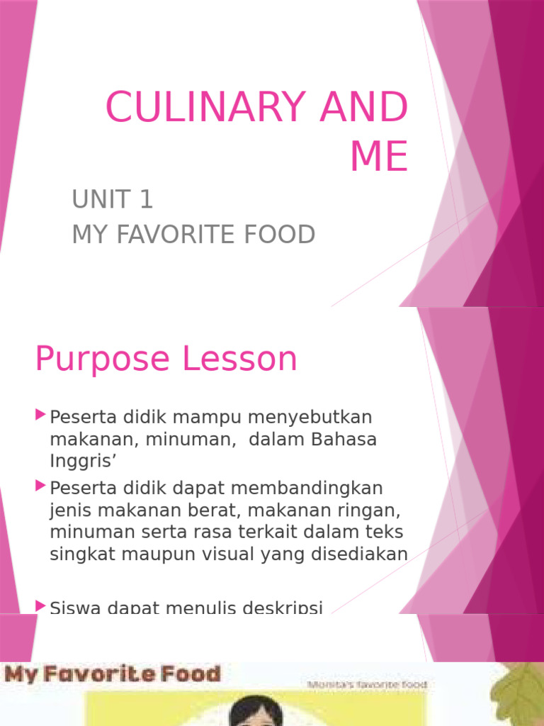 Culinary and Me LKPD | PDF