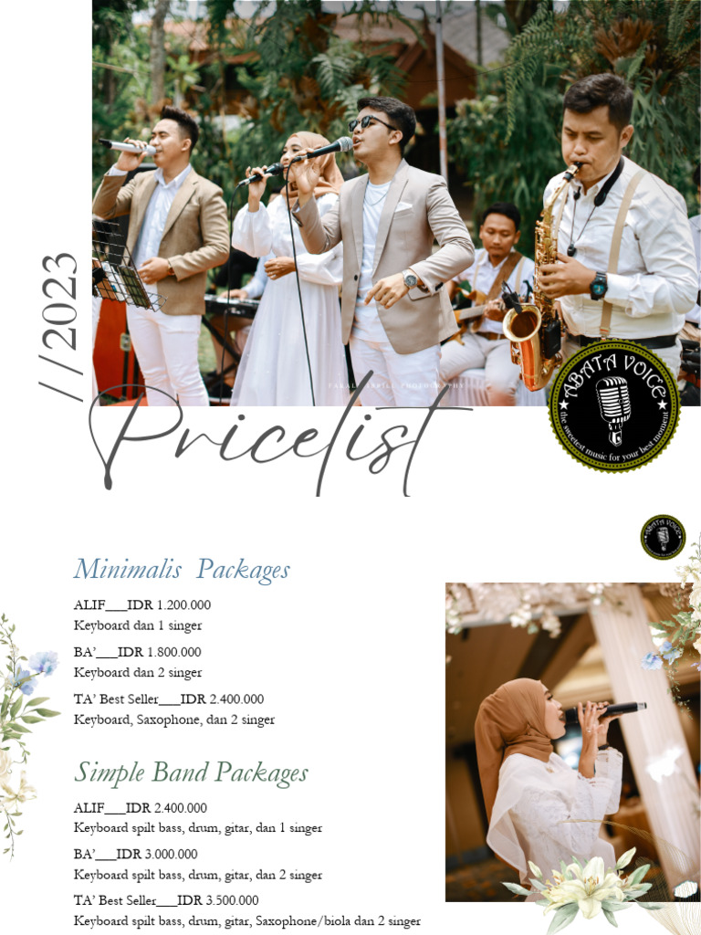 Abata Voice Pricelist 2023-2024 | PDF