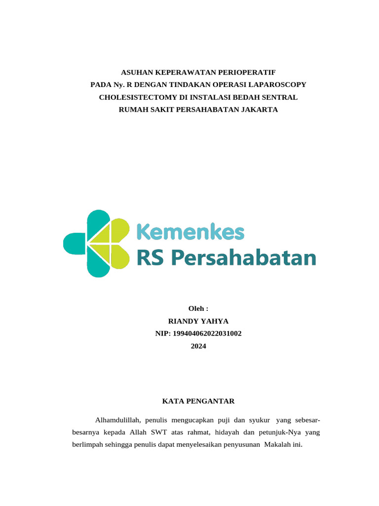Revisi Askep Riandy Yahya Colesistektomi Ibs | PDF