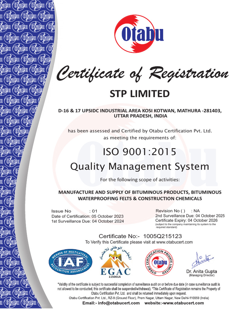 Stp Limited Kosi | PDF