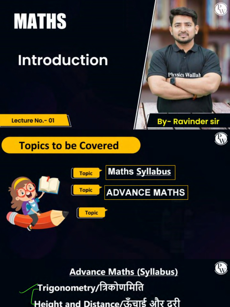 Introduction 01 Class Notes Pdf