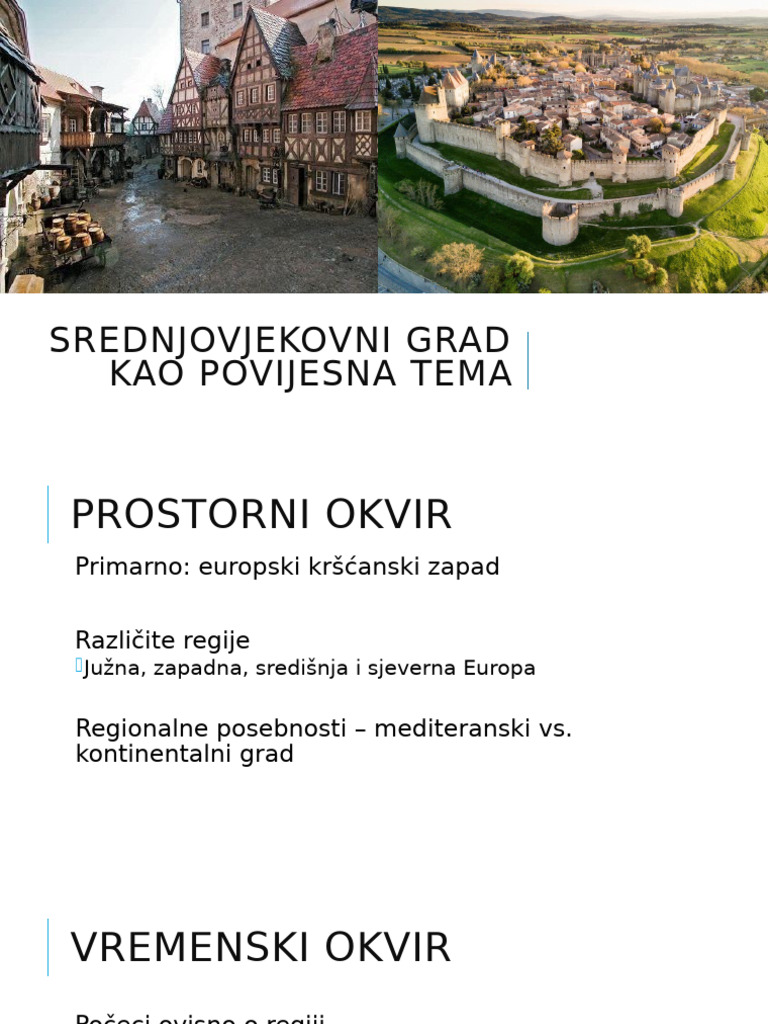 Srednjovjekovni Grad Kao Povijesna Tema 23-24 | PDF