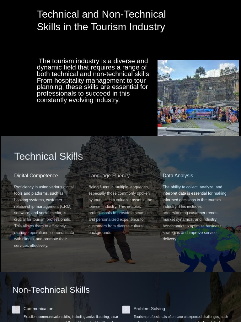 Technical and Non Technical Skills IntheTourism Industry | PDF