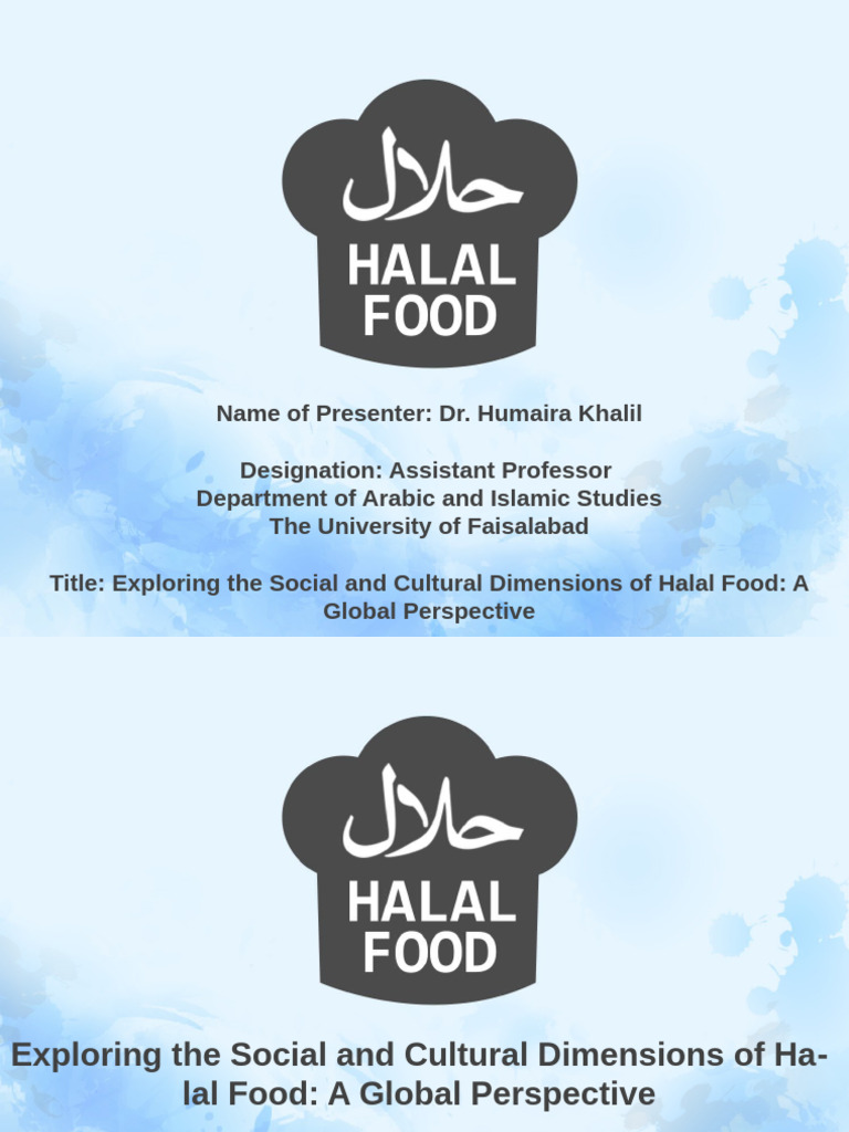 Halal Food PowerPoint Templates Standard | PDF | Islamic Ethics ...