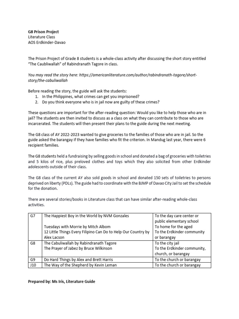 Prison-Project-Rationale | PDF