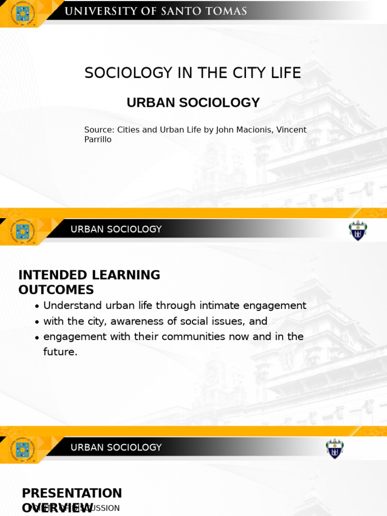 Urban Sociology Updated | PDF