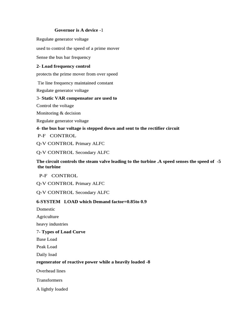Power System Control Mer Mer | PDF | Technology & Engineering | Computers