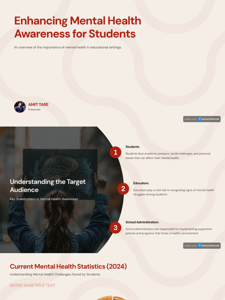 Mental Health Awareness For Students Presentation | PDF