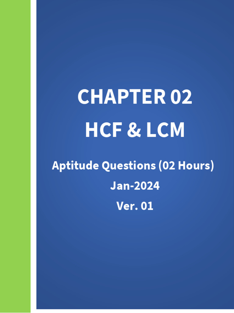LP_CH02_HCF&LCM (02 Hours)_Final | PDF