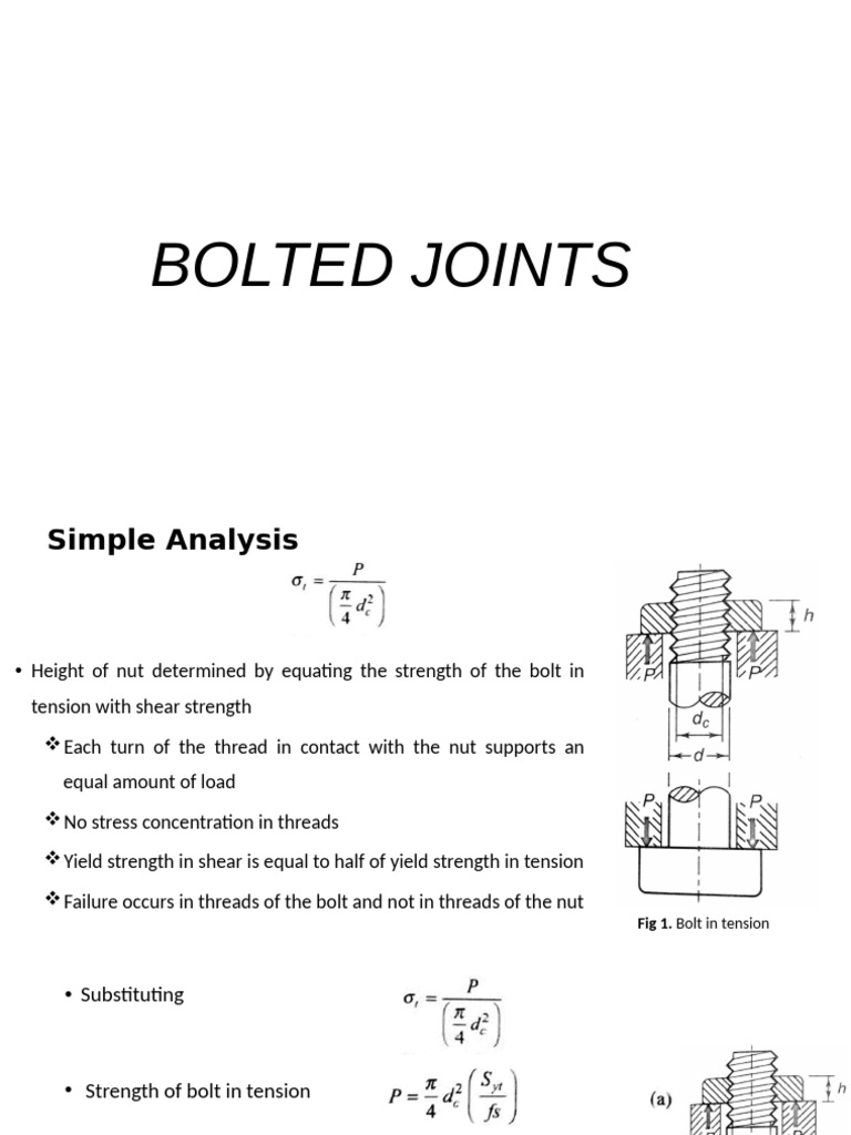 R-Bolted Joints - VBB V4 | PDF