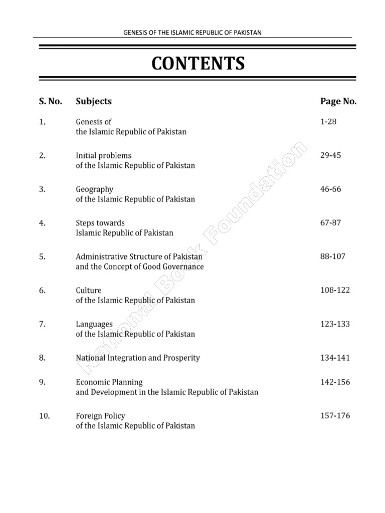 Chapter 1 Pak Studies 11 Class English Federal Board | PDF