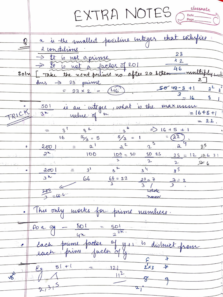 Extra Notes | PDF