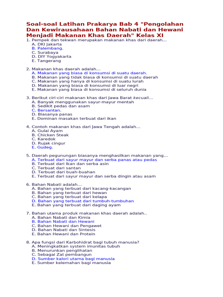 Soal PKWU XI SMT 1 | PDF