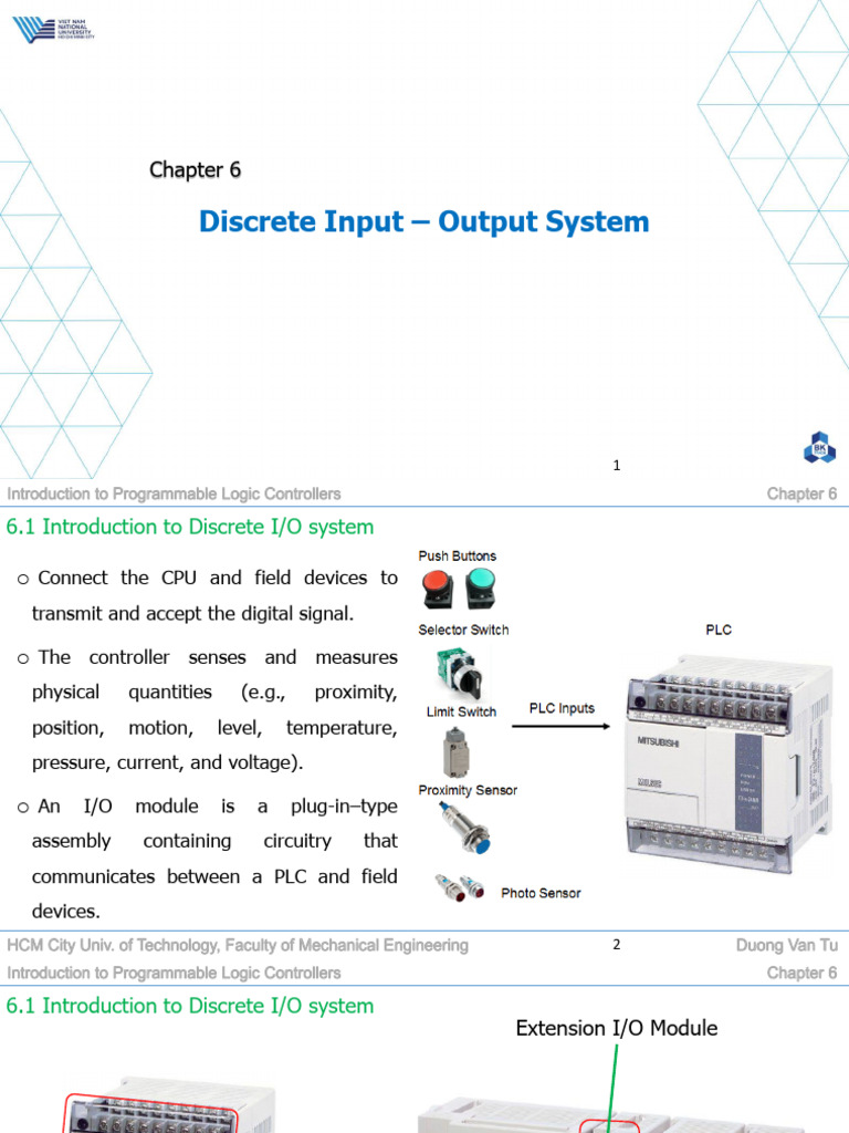 Chapter 6 - Discrete Input-Output System | PDF