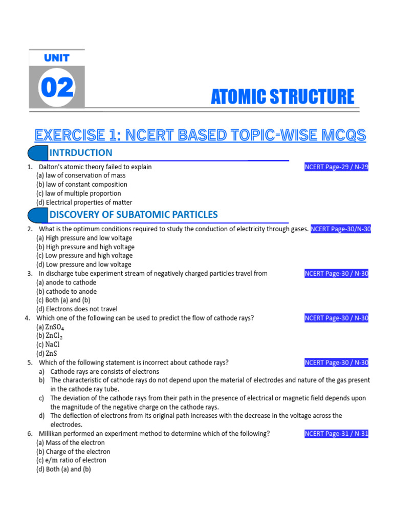 Atomic Structure 2 Pdf