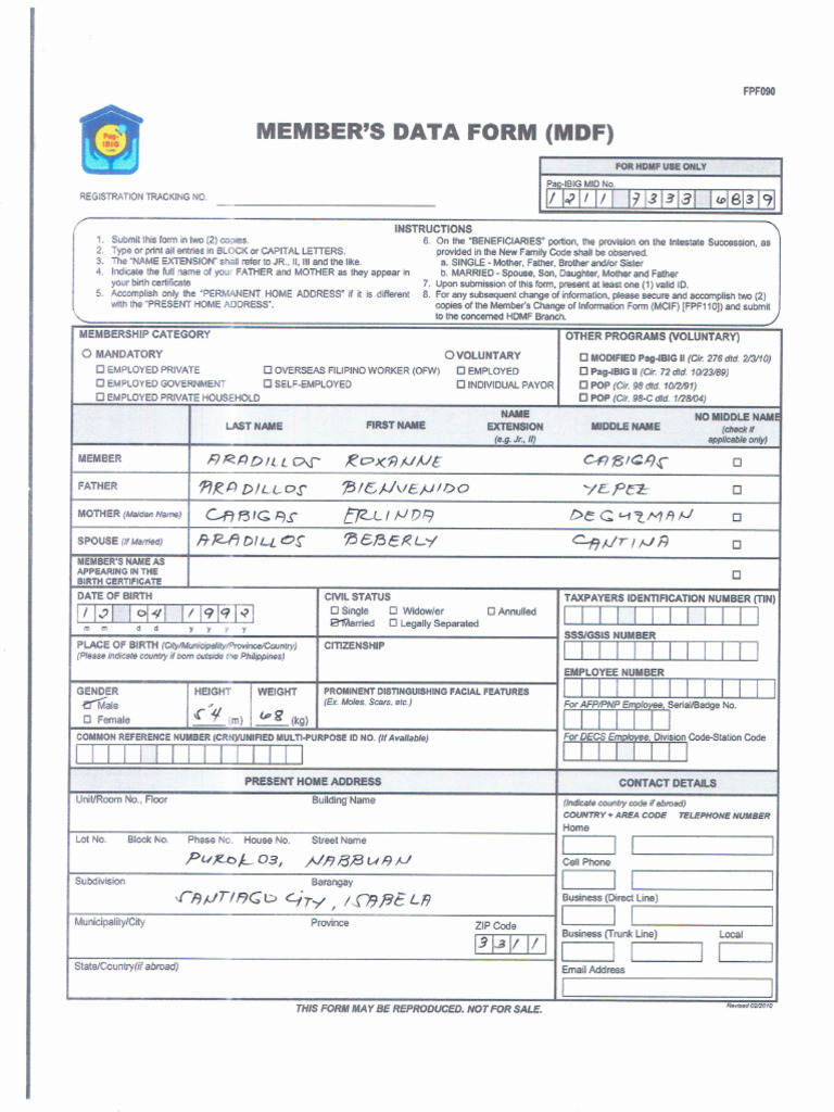 Aradillos MDF PAGIBIG | PDF