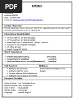 CA Inter Resume Format | PDF | Cognition | Cognitive Science